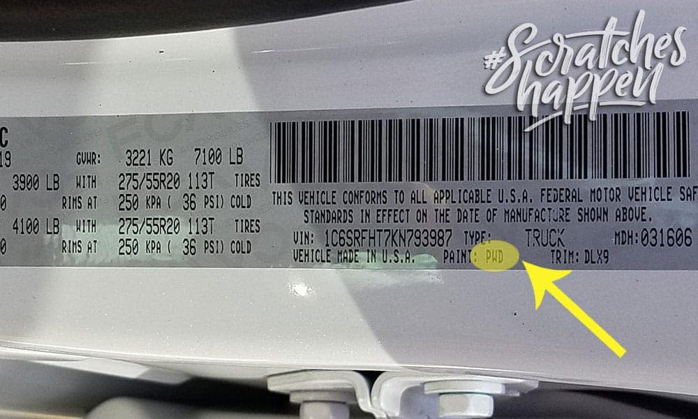 Dodge Touch Up Paint | ScratchesHappen