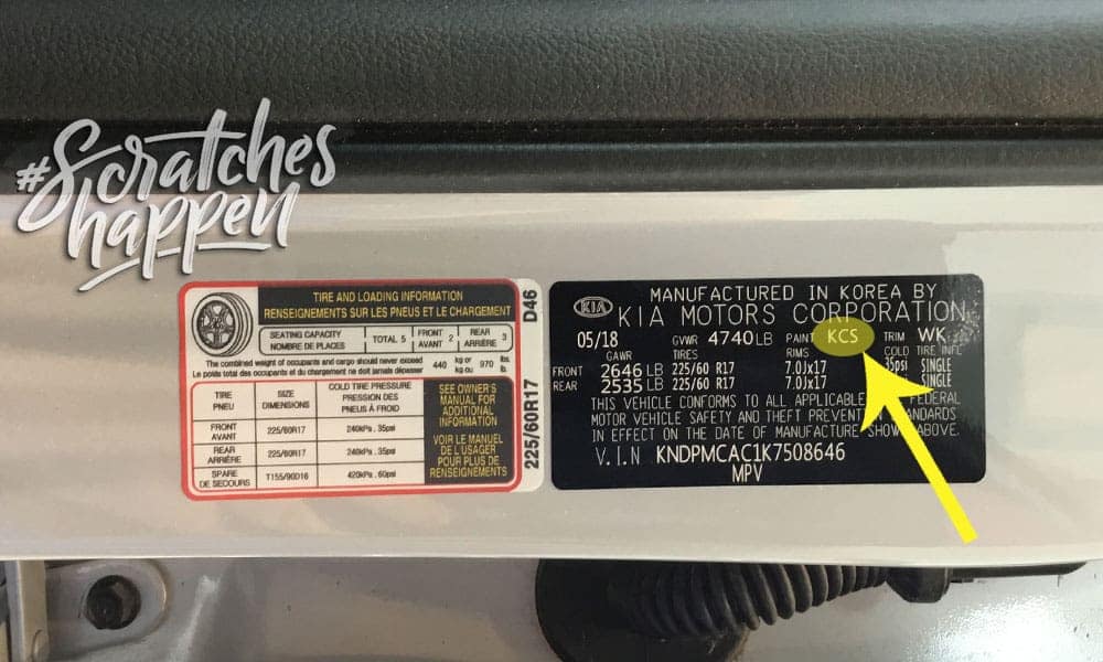 Kia Touch Up Paint | ScratchesHappen