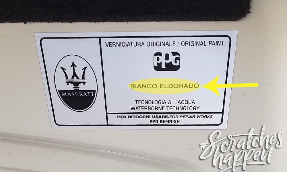 Maserati Touch Up Paint | ScratchesHappen